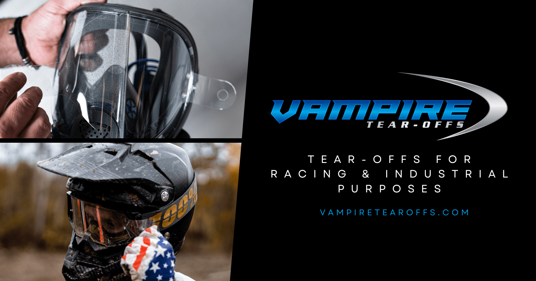 Vampire Tear-Offs | Optical Tear-Offs For Racing & Industrial Purposes